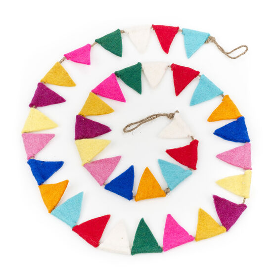 Handmade felt mini festival bunting garland | Kids | Tate Shop | Tate