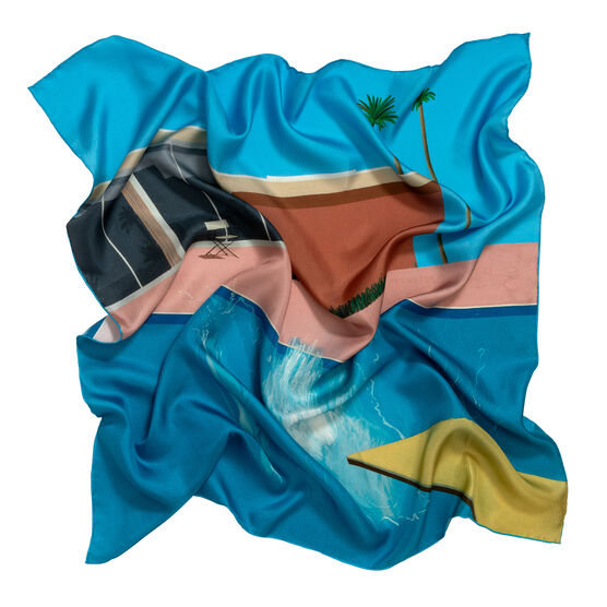David Hockney A Bigger Splash silk scarf | Scarves | Tate Shop | Tate