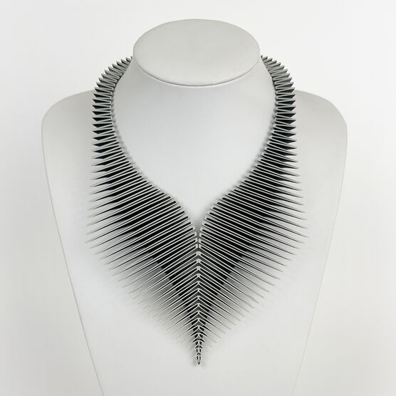 Grey and black Moth 3D printed necklace | Jewellery | Tate Shop | Tate