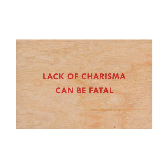 Jenny Holzer Lack of Charisma wooden postcard | Artist Products | Tate ...