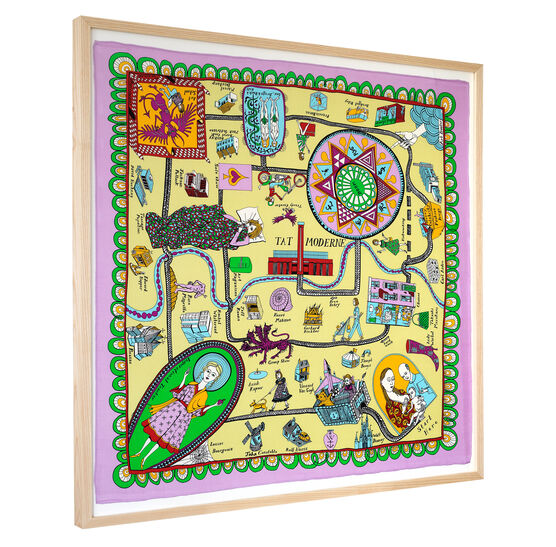 Framed Grayson Perry silk scarf | Scarves | Tate Shop | Tate