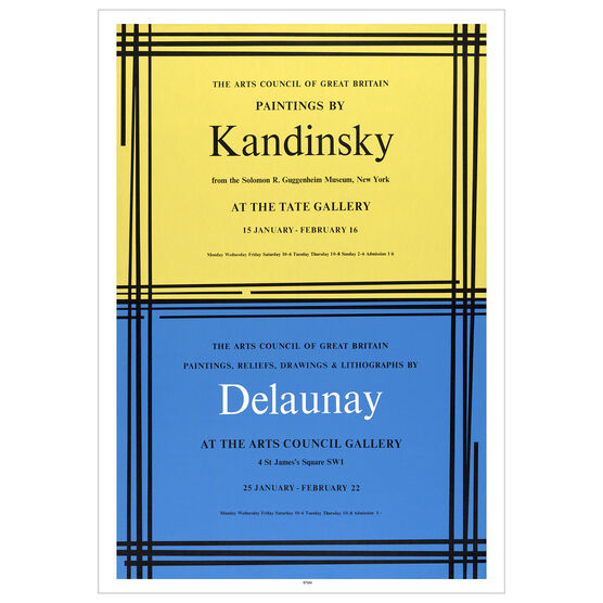 Kandinsky/Delaunay vintage exhibition poster | Prints | Tate Shop | Tate