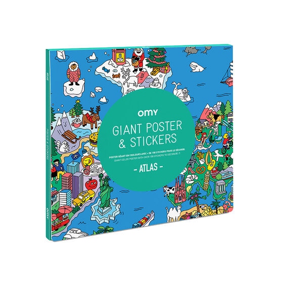 Atlas poster and sticker set | Kids | Tate Shop | Tate