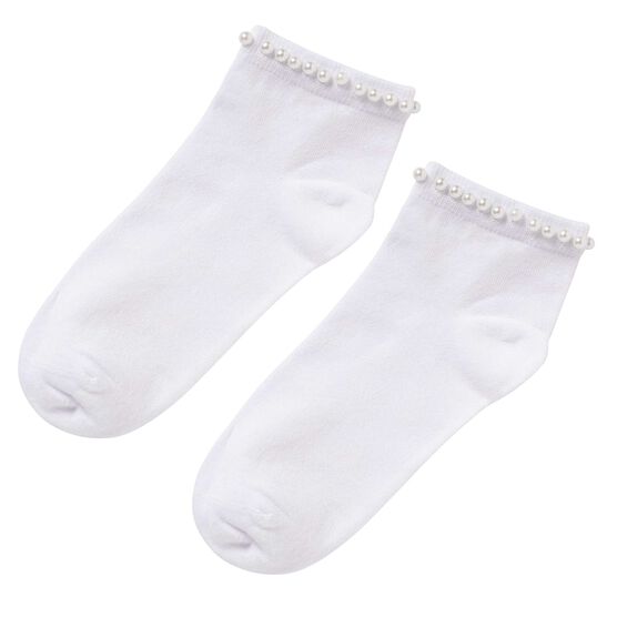 White Pearl Cuff ankle socks | Fashion | Tate Shop | Tate