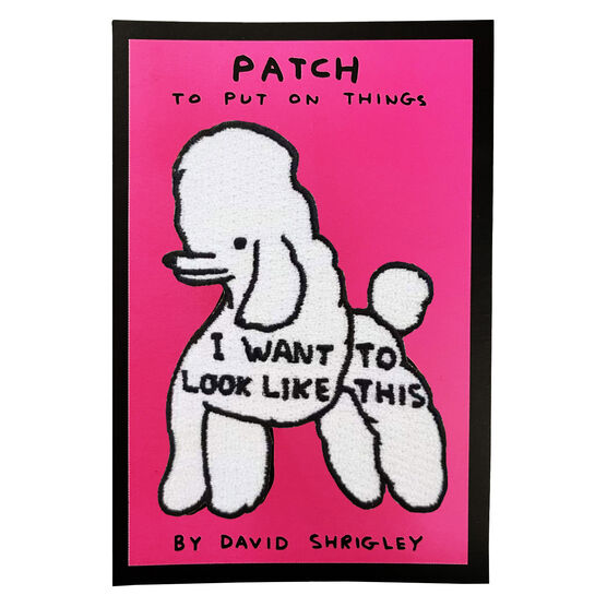 David Shrigley poodle patch | Patches | Tate Shop | Tate