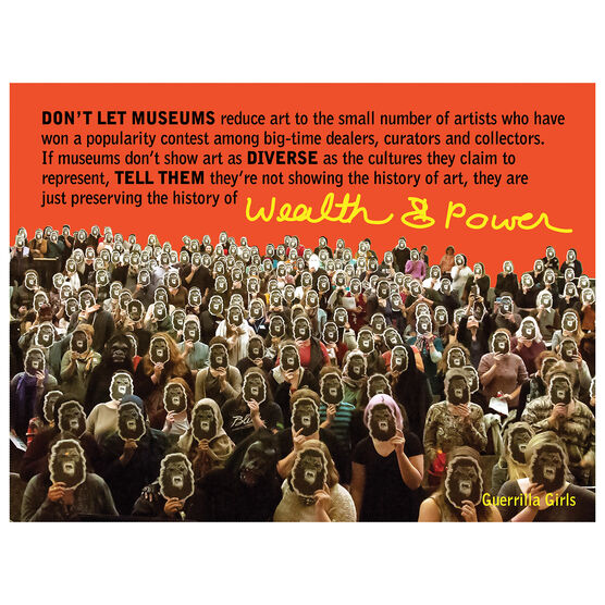 Guerrilla Girls History of Wealth & Power poster | Prints | Tate Shop ...