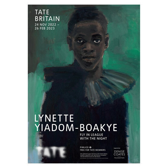 Lynette Yiadom-Boakye Fly In League With The Night exhibition poster ...