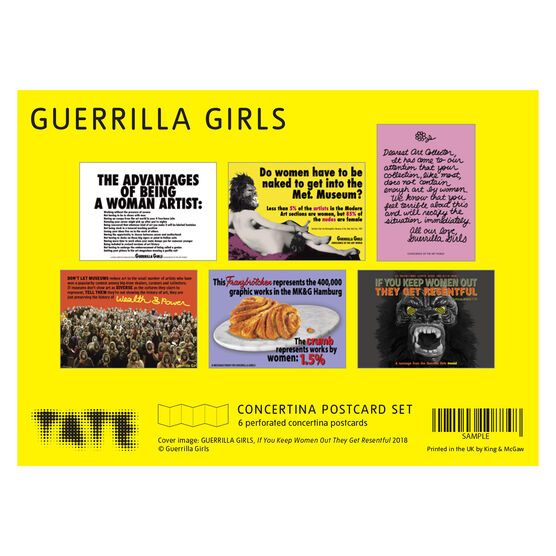 Guerrilla Girls concertina postcard book | Prints | Tate Shop | Tate