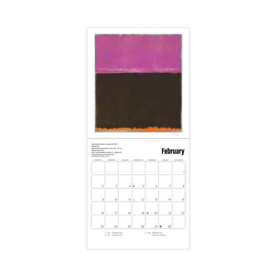 Mark Rothko 2025 mini wall calendar | Calendars | Tate Shop | Tate