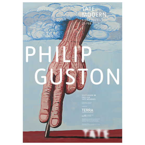 Philip Guston exhibition poster | Prints | Tate Shop | Tate