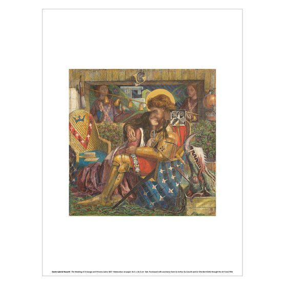 Dante Gabriel Rossetti The Wedding of St George and Sabra exhibition ...