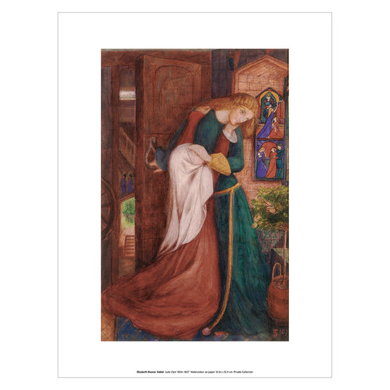 Elizabeth Eleanor Siddal Lady Clare exhibition art print | Prints ...
