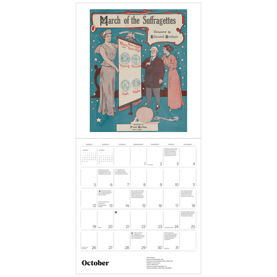 The Fight for Women’s Rights 2025 wall calendar | Calendars | Tate Shop ...