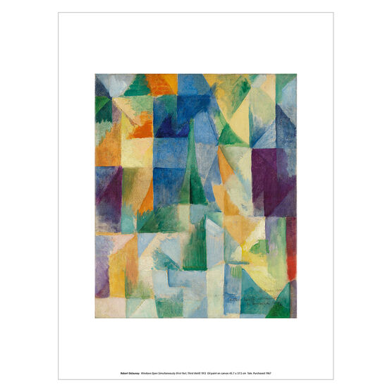 Robert Delaunay Windows Open Simultaneously art print | Prints | Tate ...